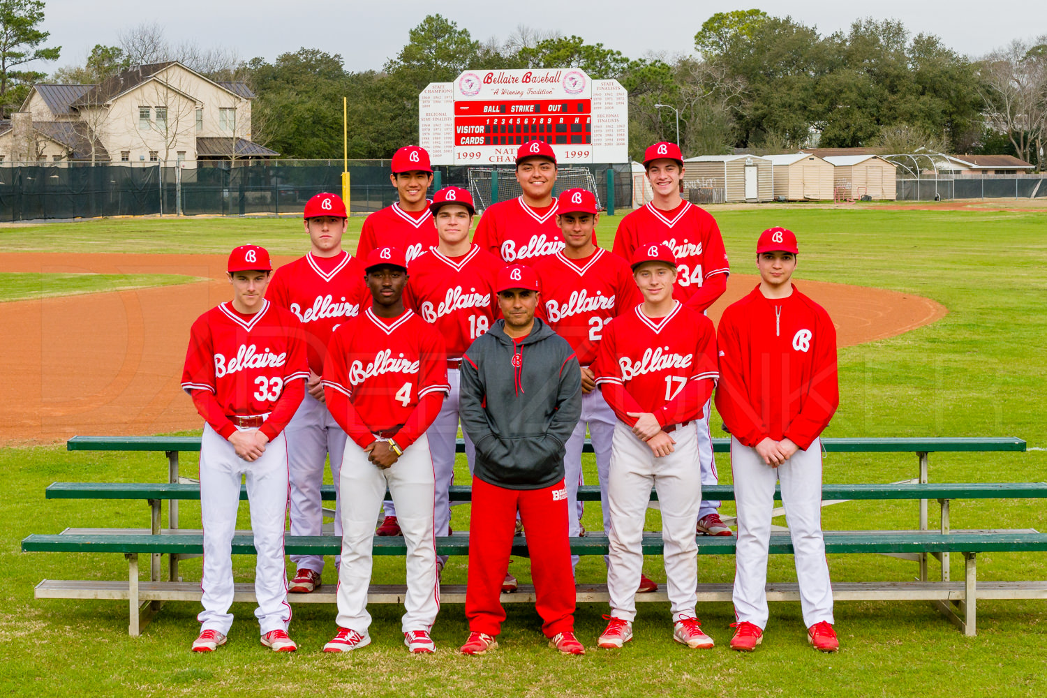 20180203 Bellaire Cardinal Baseball - Team Photos | Dee Zunker
